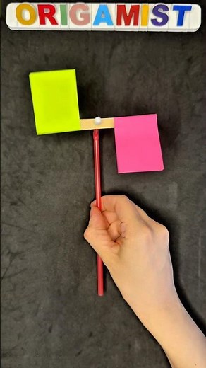 I made the WORLD’S easiest pinwheel with just basic stuff 🌀