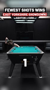 39K views · 157 reactions | 헙험헪험헦헧 헦헛헢헧헦 헪헜헡헦 - 험헔헦헧 헬헢헥헞헦헛헜헥험 헦헛헢헪헗헢헪헡!  We got Ashton and Kirk from the East Yorkshire county team to go head to head to see who can clear the table in the least shots! 6 reds, 6 pockets, could you do any better? | Ultimate Pool | Facebook