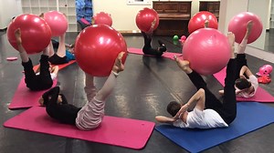 At the end of assessments at the Tanya Pearson Academy, we had a little extra fun in the PBT class with this synchronised version of core with scissor twist! 😊 | Progressing Ballet Technique