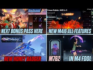 NEW M416 WITH SOUND EFFECTS 🔥 BIG CHANGE IN M4 FOOL 🥳 NEXT BONUS PASS HERE