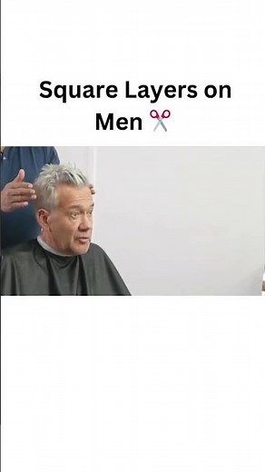 How To Cut Square Layers On Men | Step By Step Haircut Tutorial ✂️💇‍♂️