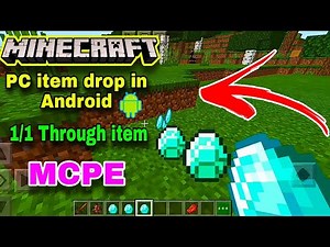 How to item drop one click || Minecraft item drop like PC 💻 one by one