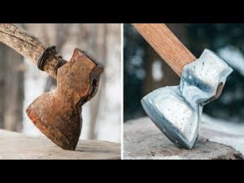 Completely Destroyed AxeYou Won’t Believe the Transformation |Restored a 100-Year-Old Rusty Axe