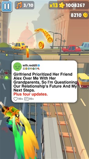 8.9K views · 46 reactions | Girlfriend Prioritized Her Friend Alex Over Me With Her Grandparents, So I'm Questioning Our Rela #reddit #redditstories #cheating #cheater | Truth Be Told | Facebook