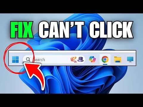 How To Fix Can't Click On Start Menu In Windows 11