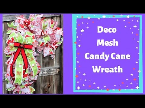 How to make a candy cane wreath from Trendy Tree