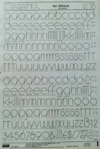 CIRKULUS (72pt) Letragraphica Letraset Dry Rub on Letter Transfers (choose Font Size) - Etsy