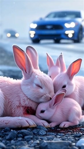 “Woman Rescues Injured Rabbit on Road – Heart-warming Rescue#shorts