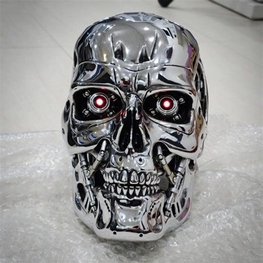428K views · 7.7K reactions | Grok Imagine AI | Terminator full metal T-800 skull build | Facebook