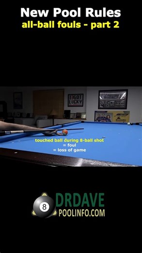 Dr. Dave discusses and demonstrates changes that have recently been made to the World Pool Association (WPA) official rules of pool. From: https://youtu.be/qLpE_ulRsGM For more info: https://drdavepoolinfo.com/faq/rules/ Subscribe to Dr. Dave's YouTube Channel: https://www.youtube.com/DrDaveBilliards?sub_confirmation=1 | Dr-Dave Alciatore
