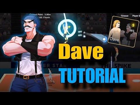 Dave Tutorial || How to use Dave || Individual skill ||The spike cross