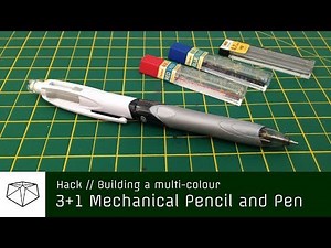 Building a 3+1 multi-colour mechanical pencil //Hack
