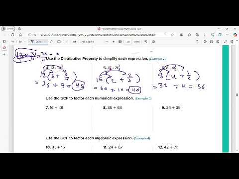 Reveal math grade 6 lesson 5-6 use the distributive property