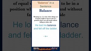 Balance meaning Balance in a Sentence Most common words in English shorts