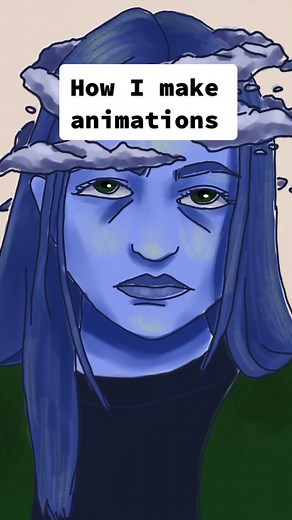 How I make animations using free software 🌿💙 #art #animation #arttutorial