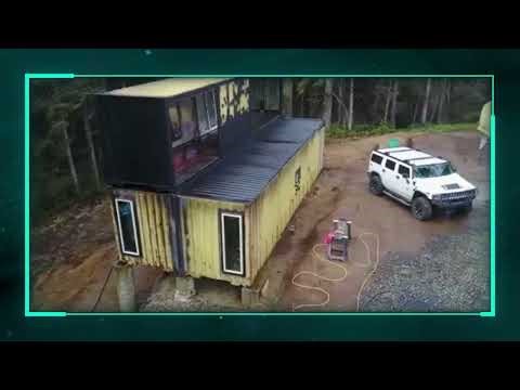 This Couple Built a CONTAiNER HOUSE in the Woods | Timelapse @americanV