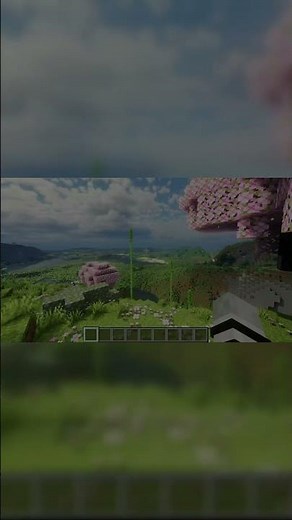 Minecraft with Distant Horizons + Bliss Shaders + Terralith
