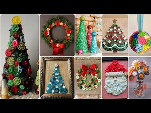 🌲🔘"Cute Button Christmas Ornaments | Easy DIY Holiday Craft"Christmas Tree Button Craft 🎁🎉🌲