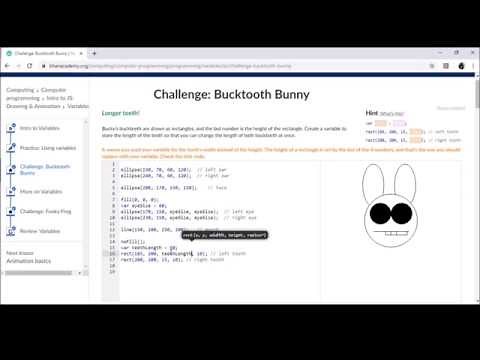 Challenge Bucktooth Bunny Khan Academy