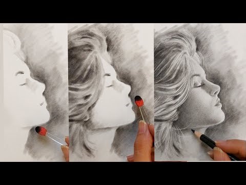 How To Draw a Realistic Portrait | Graphite Powder and Pencil | easy-to-follow | Step-by-Step