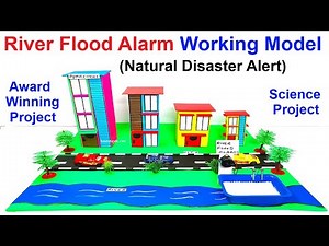 river flood alarm(best natural disaster alert) working model science project exhibition howtofunda