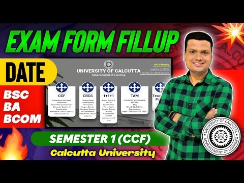 Semester -1 Exam Form Fillup Date ?| Ba/Bsc/Bcom | Must Watch⚠️ | Calcutta University