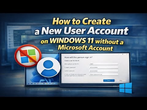 How to Create a New User Account on Windows 11 without a Microsoft Account