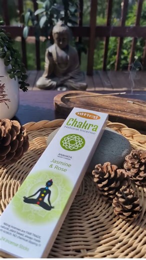 Nitiraj Heart Chakra Jasmine and Rose Natural Incense