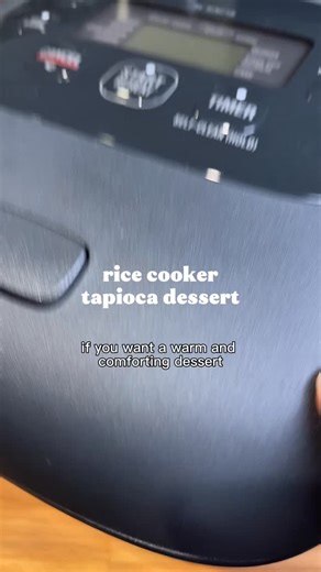 Drew Eats 🍛 | Warm, cozy dessert with almost no effort! This black glutinous rice tapioca is made entirely in the rice cooker (mine is from... | Instagram