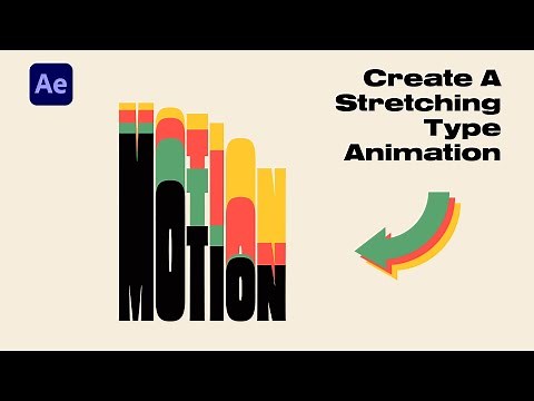 Stretch Type Animation After Effects Tutorial
