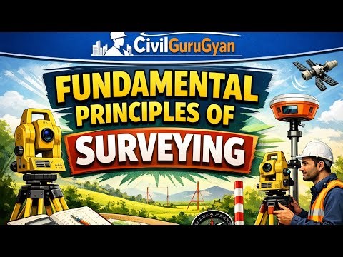 Fundamental Principles of Surveying in Civil Engineering | Easy Explanation