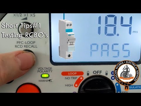 How to Test RCBO's on a circuit without a socket.
