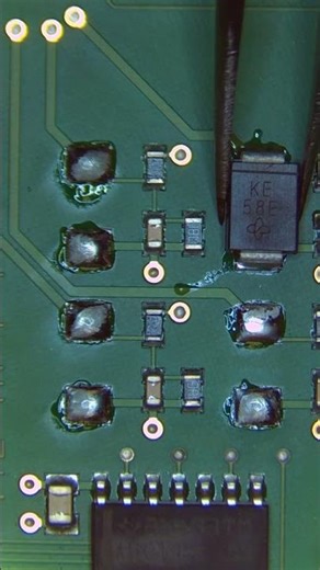 How to Replace SMT Components (Step-by-Step) #shorts #electronicparts #asmr #repair