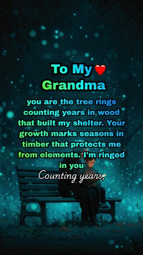 you are the tree rings counting years in wood that built my shelter. Your growth marks seasons in timber that protects me from elements. I'm ringed in you#grandmachallenge #grandma #granddaughter #grandmother | আমি একটা ইতিহাস