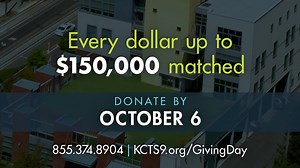 The move to our new home is a big deal, and we can't do it without your support. Now through October 6, we have a special matching opportunity, doubling your impact. Help sustain the long-term future of KCTS 9 and Crosscut - make a contribution today! https://bit.ly/3xDTq91 | Cascade PBS | Facebook