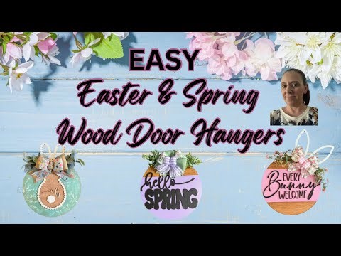 *EASY* EASTER WOOD ROUND DIYS/ *ADORABLE* EASTER SIGNS/