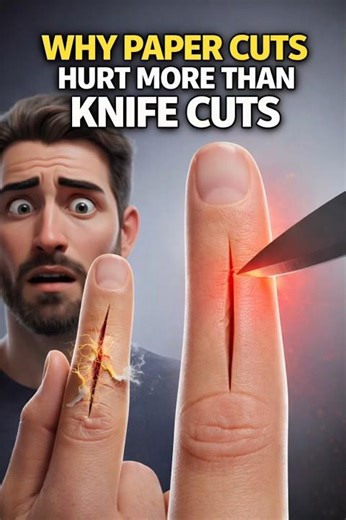 Why Paper Cuts Hurt More Than Knife Cuts