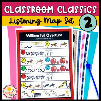 Classical Music Listening Maps & Worksheets - William Tell, Vivaldi's Spring