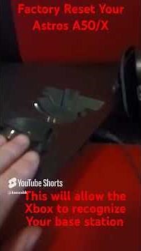 Astro A50/X Factory Reset Base Station