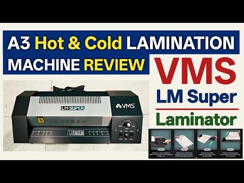 VMS Professional LM Super Heavy Duty Hot & Cold Laminator Unboxing & Review| Best Lamination Machine