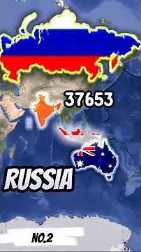 Top 5 Countries with the Longest Coastlines 🌊 #facts