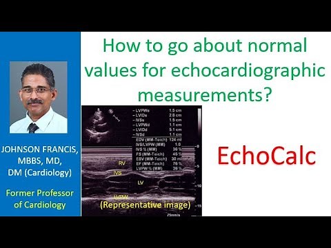 How to go about normal values for echocardiographic measurements?