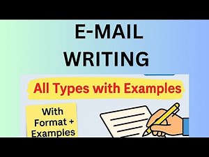 All Types of Email Writing ✍️ | Formal & Informal Email Format with Examples | for Students