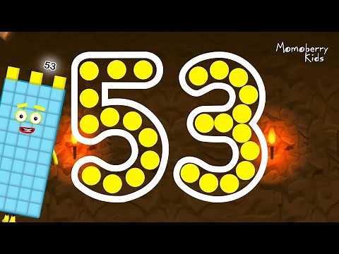 Numberblocks 53 Magic Run - Numberblocks Fifity Three Adventure | Number Counting Go Explore