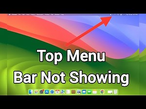 Fix Top Bar Menu Not Showing on Mac | How to Lock Menu Bar on Mac.