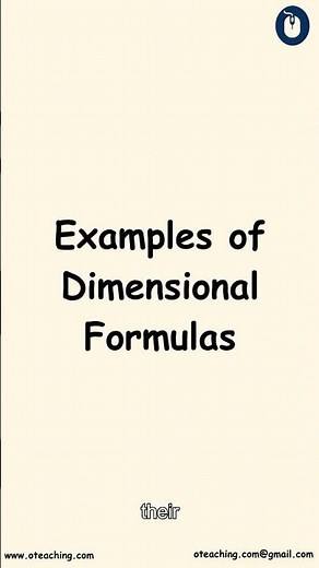 Dimensions of Physical Quantities Explained | Physics Made Easy!