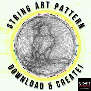 Eagle String Art Pattern: DIY Craft Kit (PDF Download) - Etsy