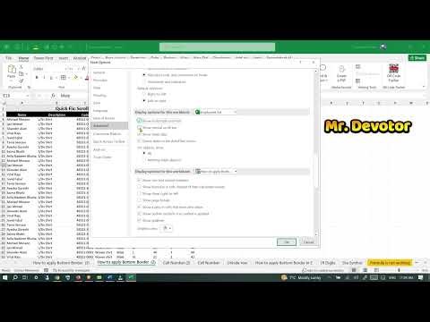 Excel Tips | Fix Missing Scroll Bar in Seconds