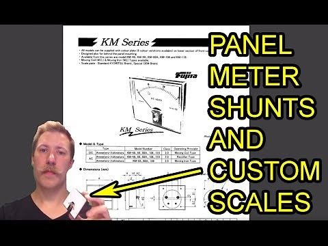 Analog Panel Meter Shunt Calculation and Custom Scale Design