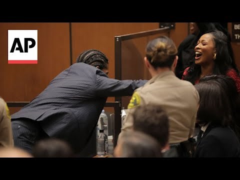 WATCH: A$AP Rocky dives into Rihanna’s arms after not guilty verdict